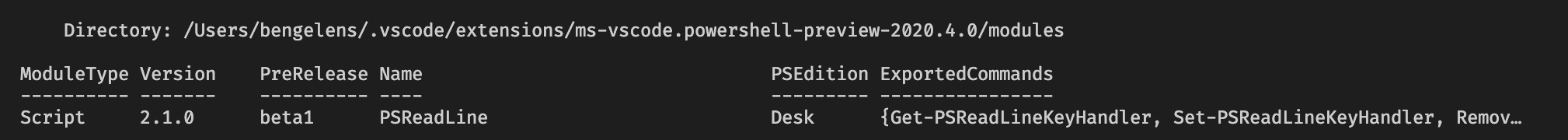 Psreadline Cannot Be Started Preview Extension Macos · Issue 2623 · Powershellvscode
