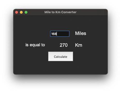 GitHub - wanyulindev/MileToKmConverter: Applying *args and **kwargs concepts to build a GUI ...