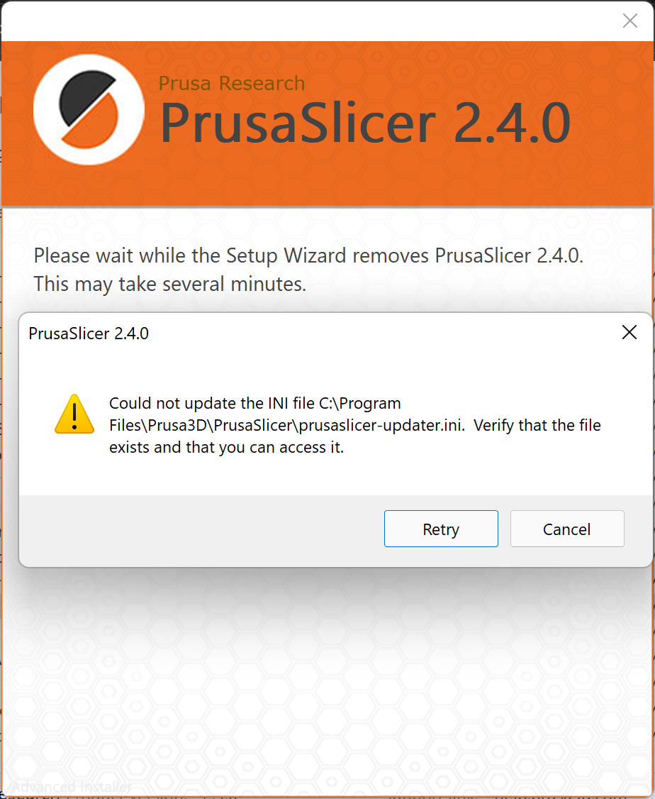 I can not uninstall PrusaSlicer · Issue #7966 · prusa3d/PrusaSlicer · GitHub