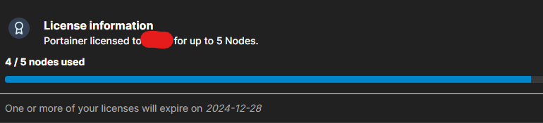 The number of nodes in Licenses is incorrect. · Issue #8965 · portainer/portainer · GitHub