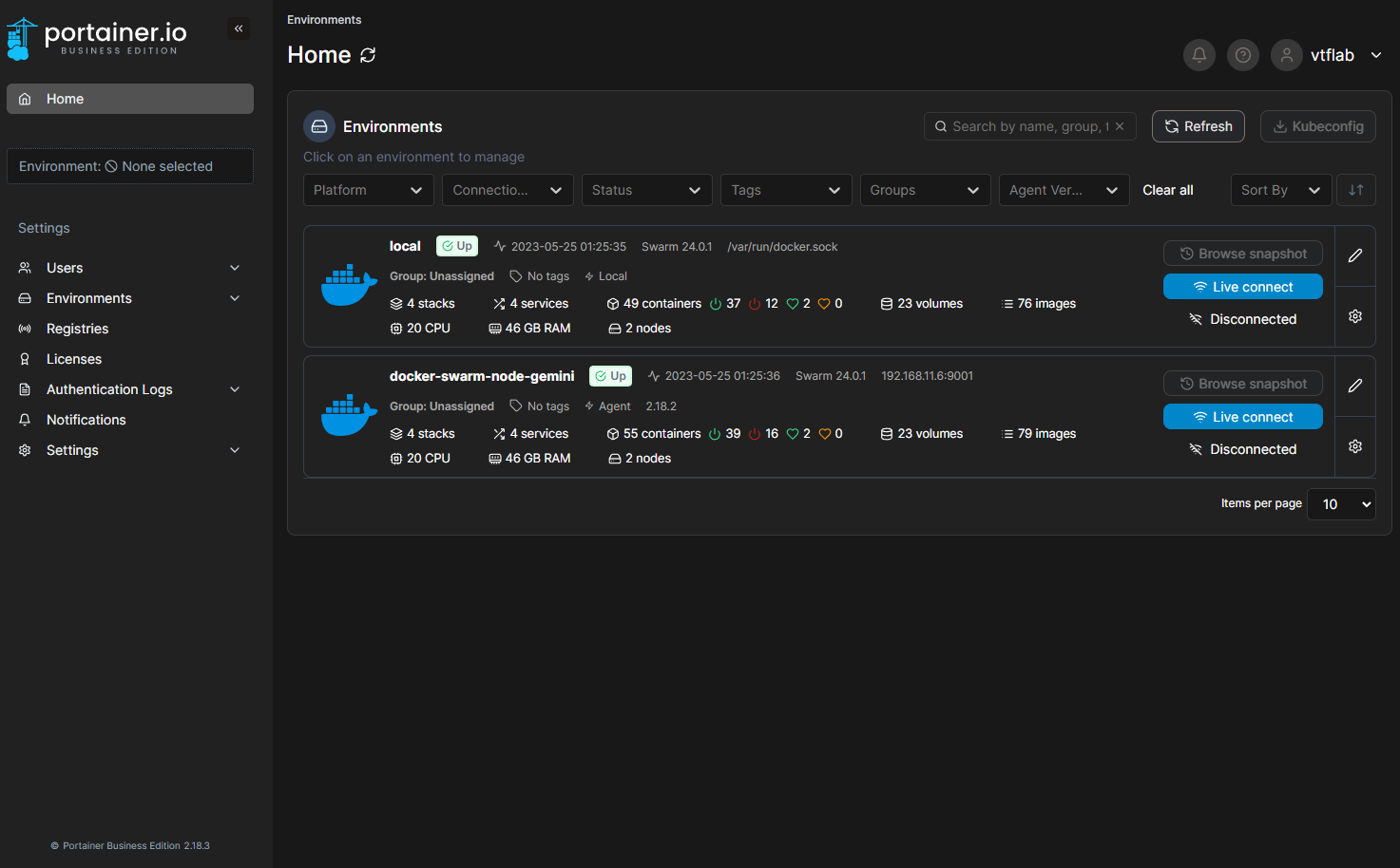 The number of nodes in Licenses is incorrect. · Issue #8965 · portainer/portainer · GitHub