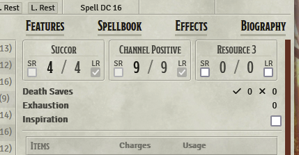 CompactBeyond5eSheet doesn't play nicely with 5eSheet-ResourcesPlus · Issue #82 · ElfFriend-DnD ...
