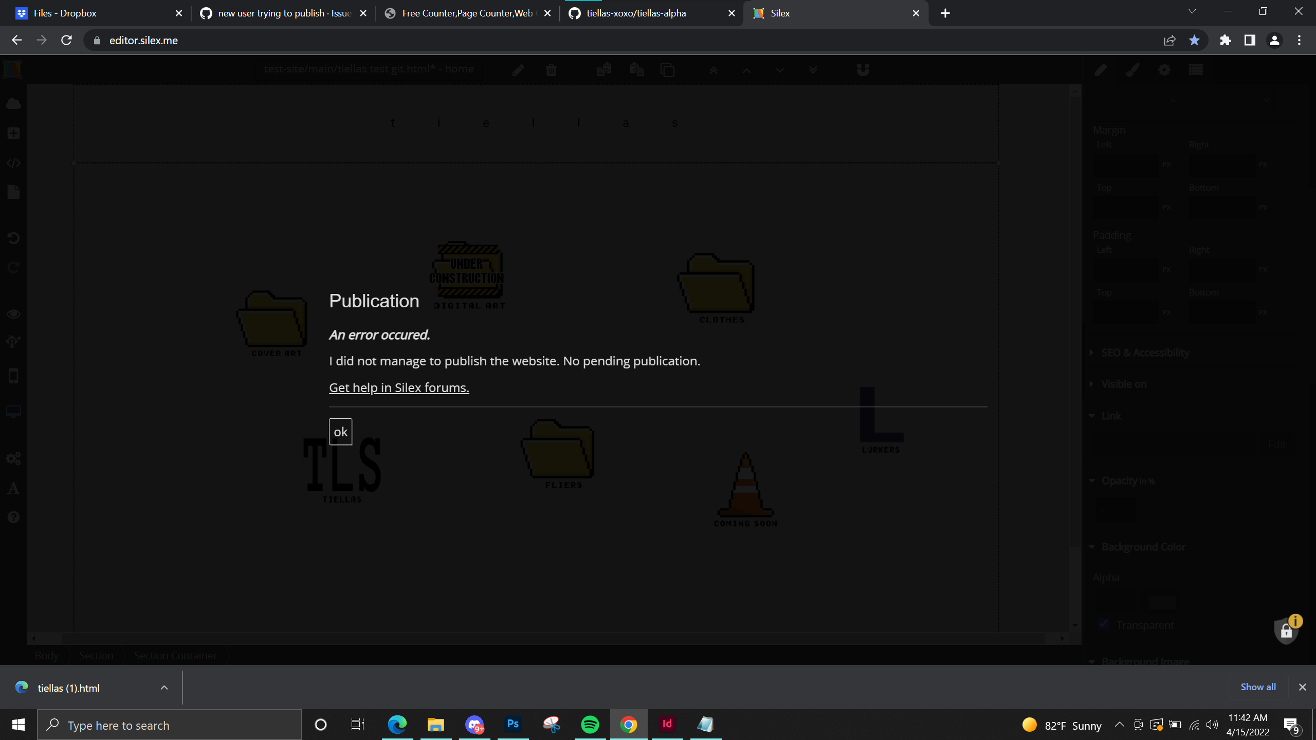 new user trying to publish · Issue #1177 · silexlabs/Silex · GitHub
