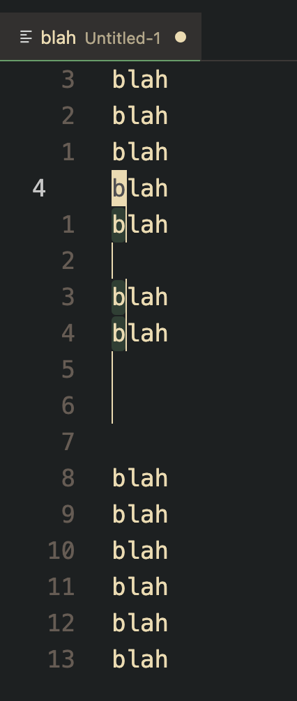 Relative Line Numbers Don T Update When Moving Cursor Down In Visual Block Mode · Issue 8629