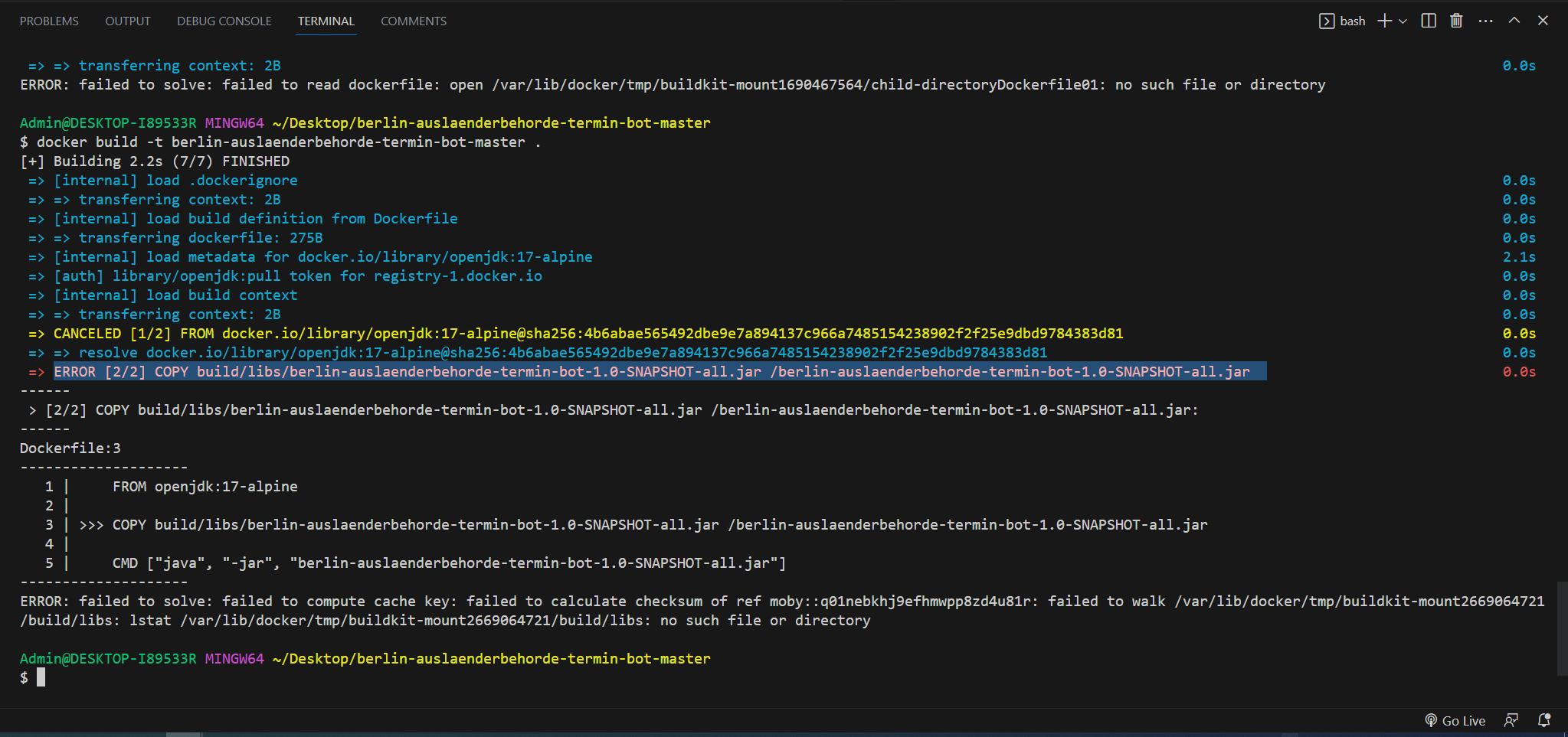 Getting error during image build · Issue #45 · yilmaznaslan/berlin ...