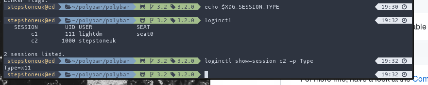 XCB_REQUEST (1) When trying to run 'polybar example' · Issue #1349 · polybar/polybar · GitHub