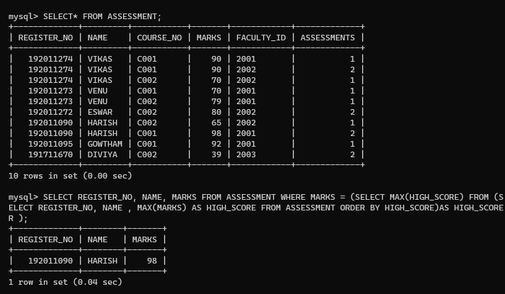 GitHub - DevadarshiniJayamurugan/DBMS