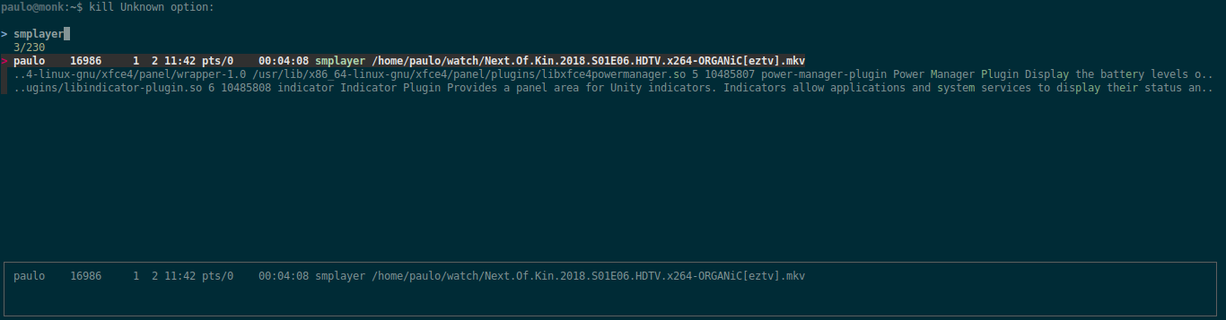 Bash Kill Fuzzy Completion Not Returning Pids On Xubuntu 1710 Unknown Option · Issue 1215