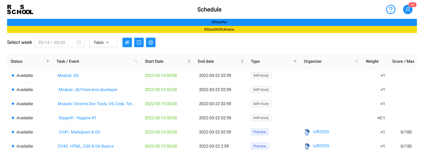 Task / Event column title · Issue #1393 · rolling-scopes/rsschool-app · GitHub