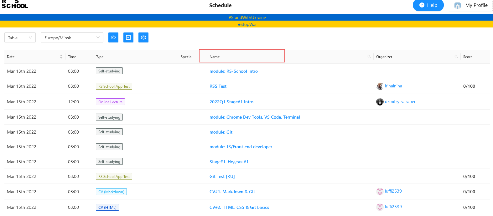 Task / Event column title · Issue #1393 · rolling-scopes/rsschool-app · GitHub