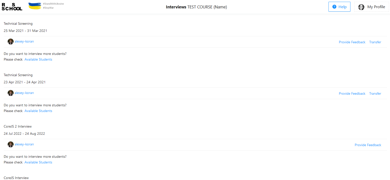 Interview cards · Issue #1815 · rolling-scopes/rsschool-app · GitHub