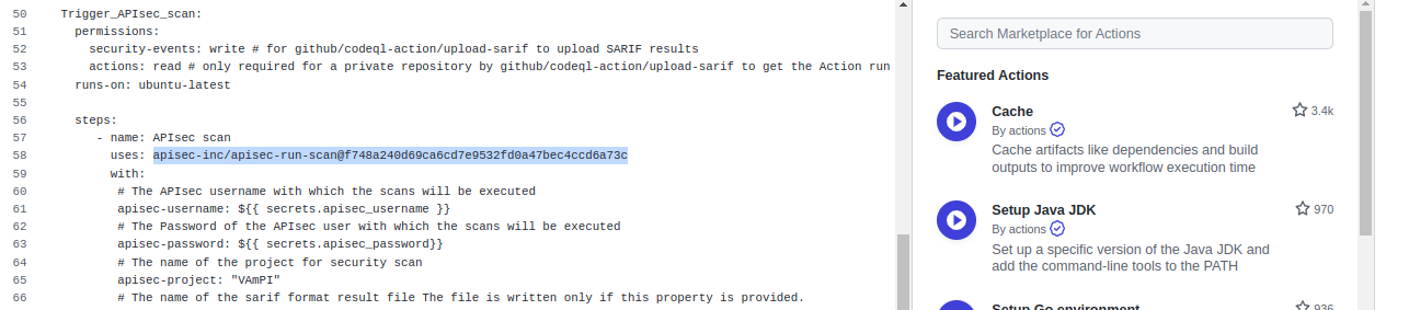 why github action task in pining to exact git commit version/number instead of release tag ...