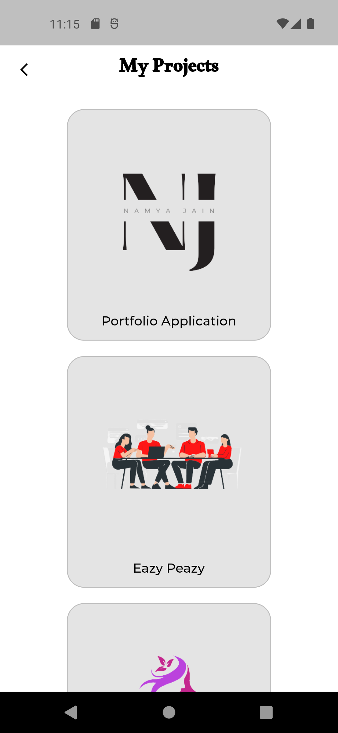GitHub - Namya13Jain/Portfolio-App: My first Portfolio App using Flutter widgets and packages