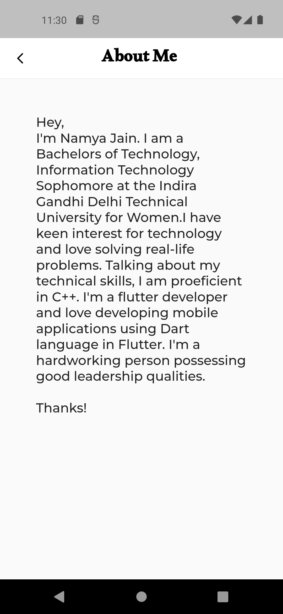 GitHub - Namya13Jain/Portfolio-App: My first Portfolio App using ...