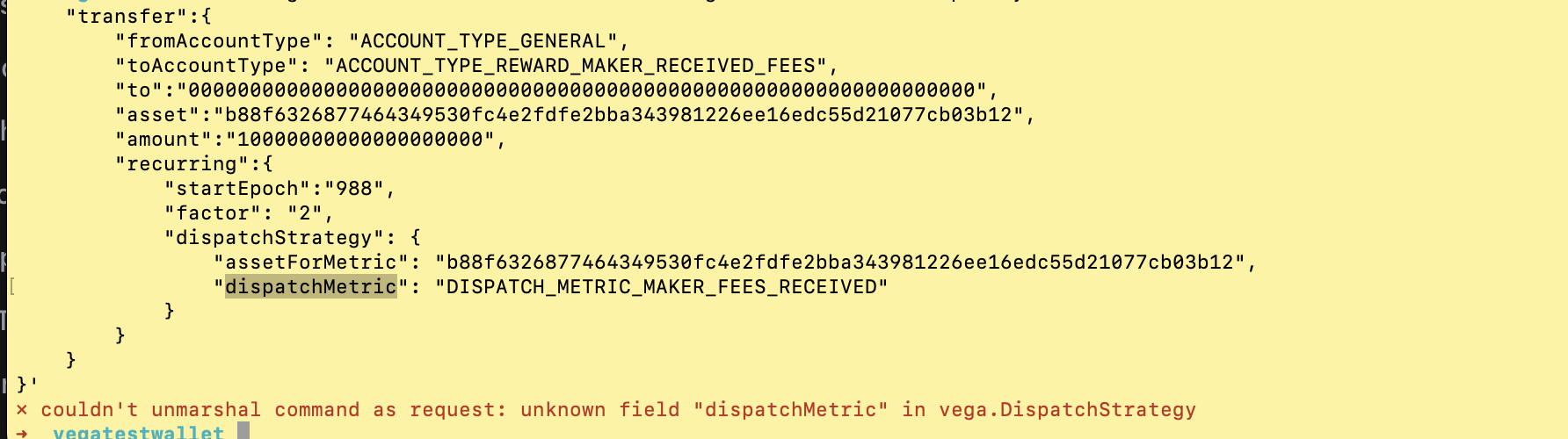 Transfer asset command line example issue · Issue #306 · vegaprotocol ...
