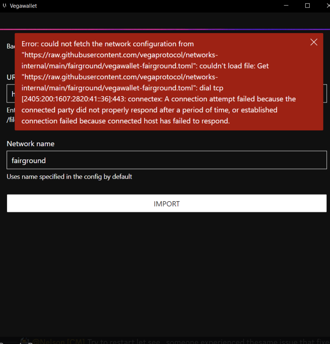 Fetching the network file on github sometime fails · Issue #472 · vegaprotocol/vegawallet ...