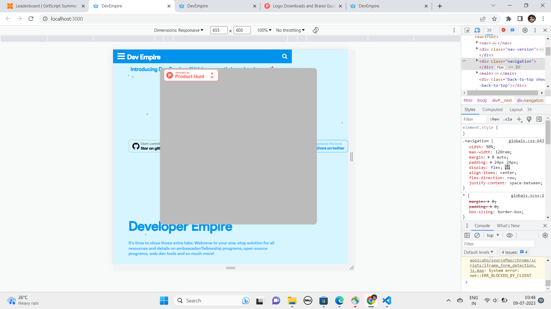 Rectify the resposiveness for navigation. · Issue #349 · swapnilsparsh ...