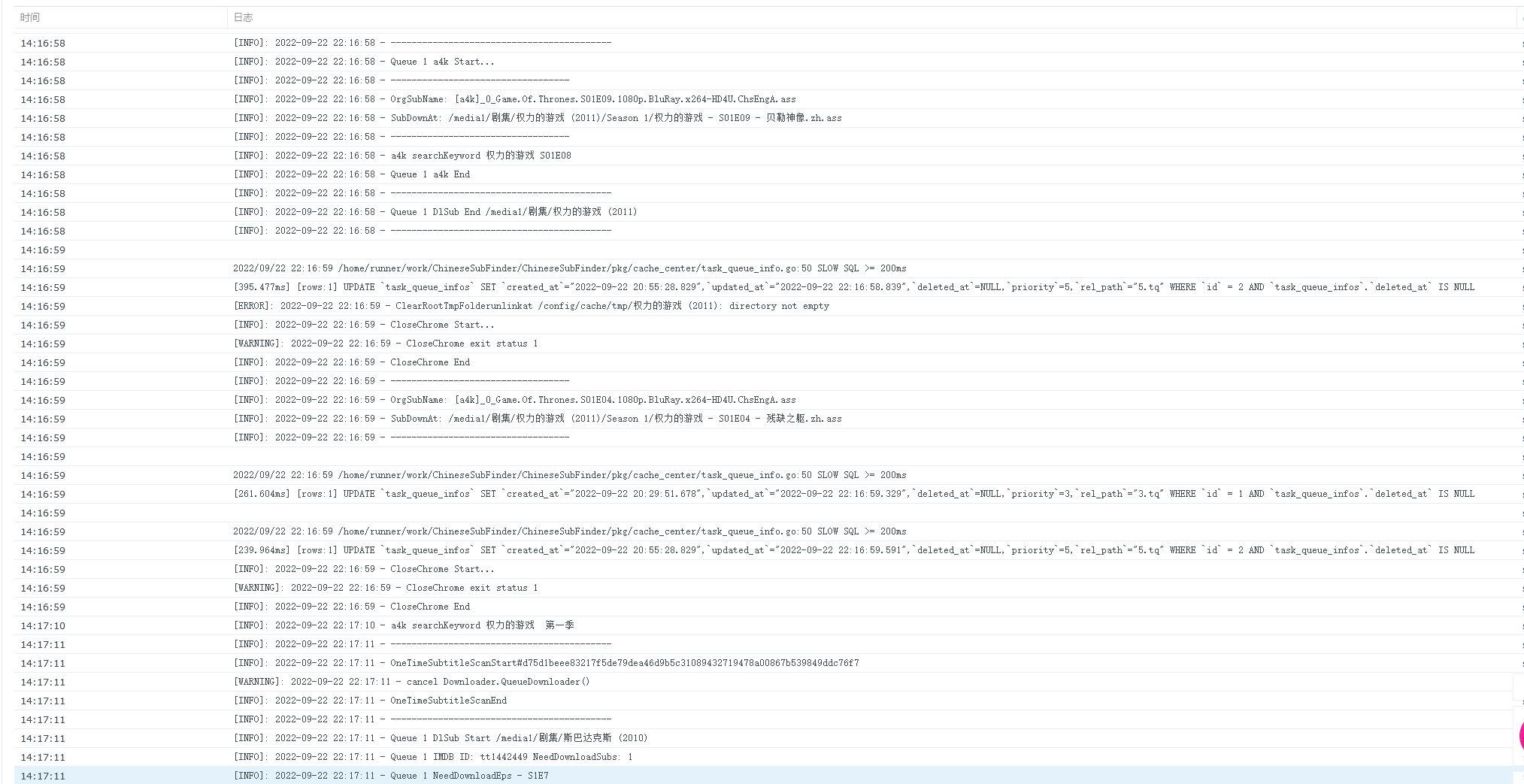 字幕实际上已经下载了，但是网页端显示没有成功。 · Issue #495 · ChineseSubFinder/ChineseSubFinder · GitHub