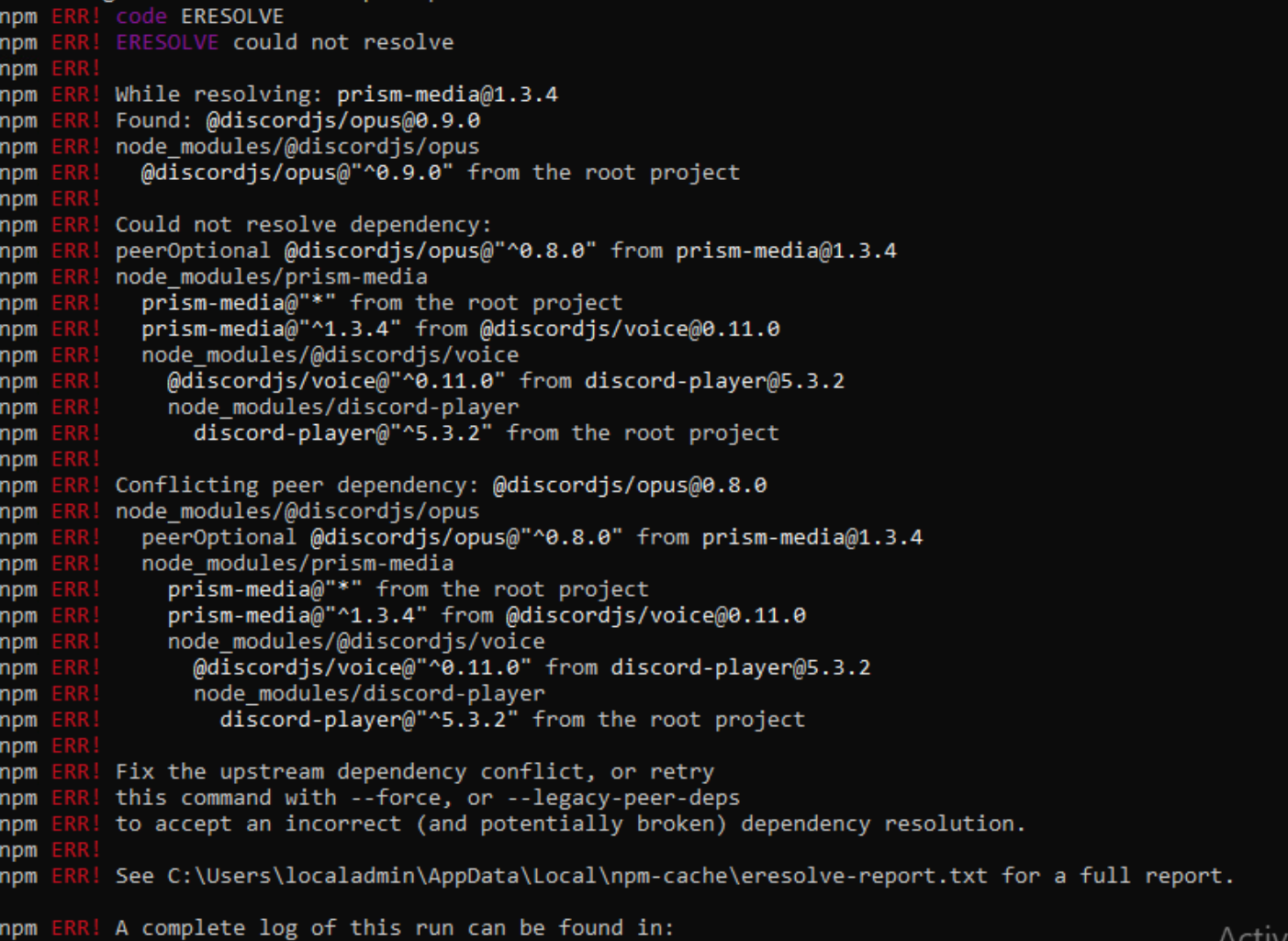Error: Cannot find module 'prism-media' · Issue #197 · TannerGabriel/discord-bot · GitHub