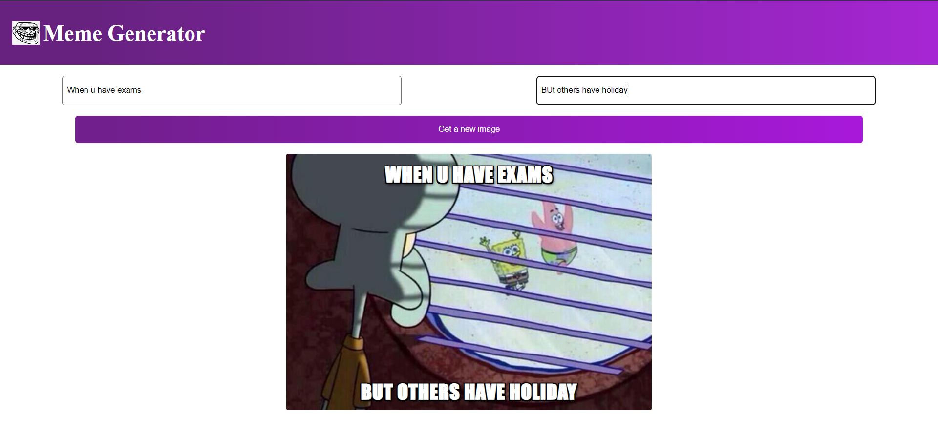 GitHub - Madraceee/meme-generator