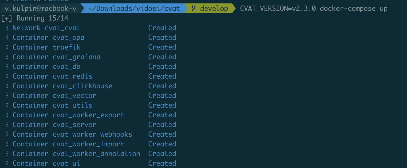 Continiously restarting cvat_worker_export, cvat_worker_import and cvat_worker_annotation ...