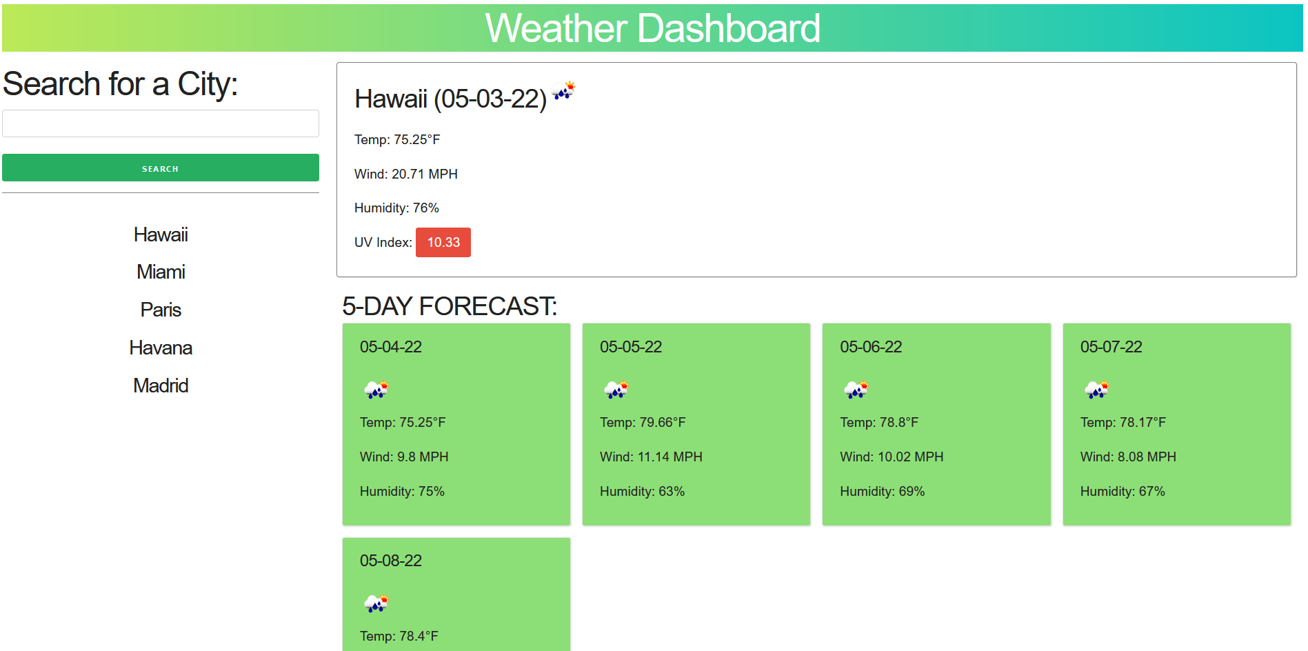 GitHub - HdezB/weather-panel