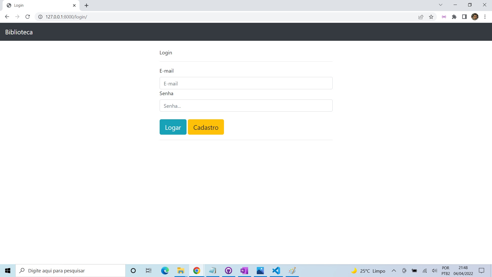 GitHub - diego-goncalves-dreossi/biblioteca-django: Sistema de ...
