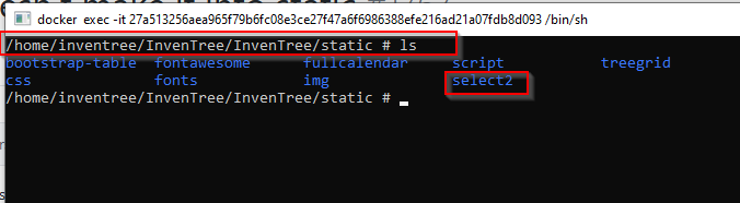 Docker: select2 doesn't make it into static · Issue #1767 · inventree/InvenTree · GitHub