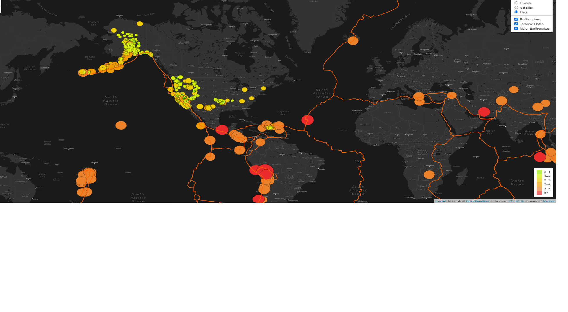 GitHub - presj/Mapping_Earthquakes: Use of D3 and Leaflet libraries and ...