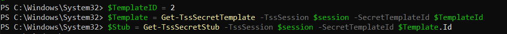 Get-TssSecretStub returns API_InvalidTemplate when using the "Password" template · Issue #286 ...