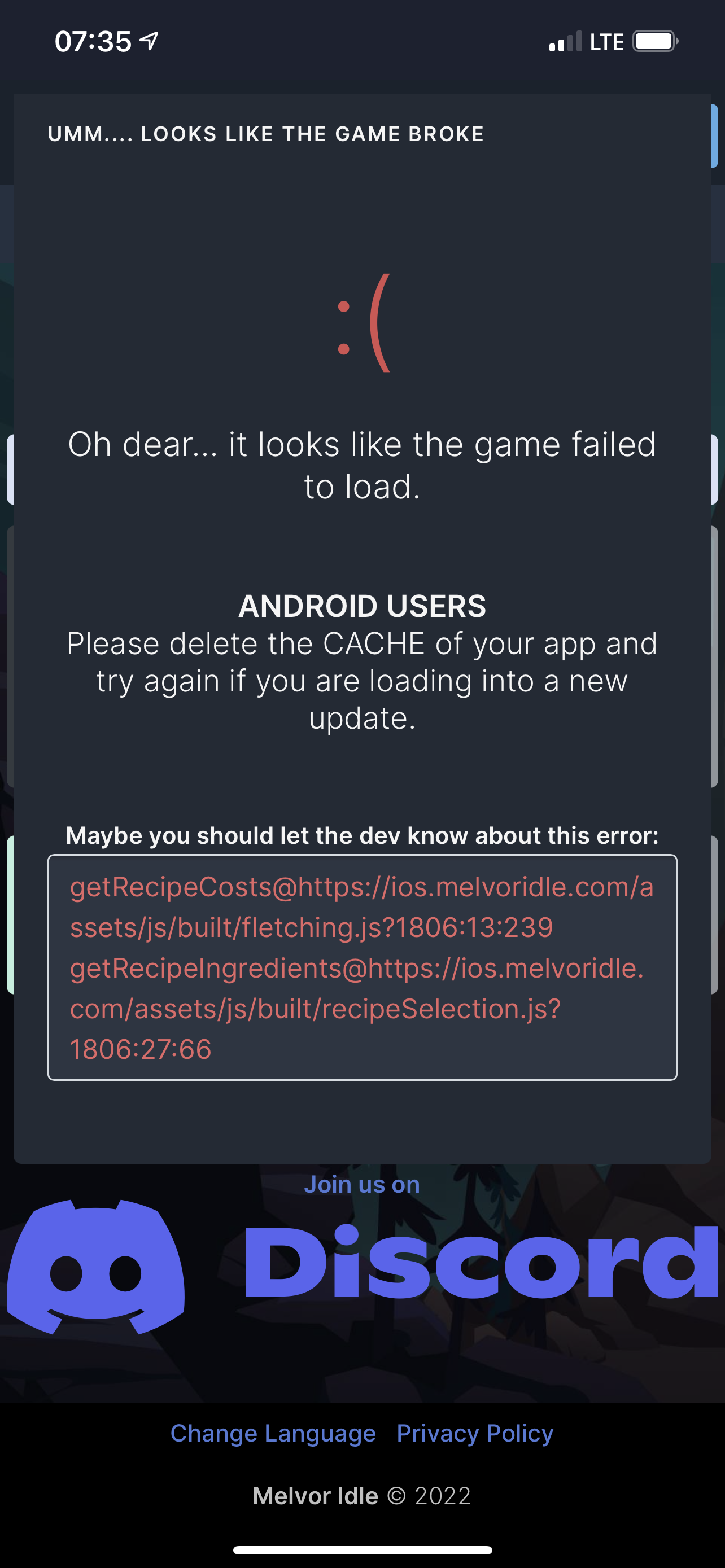 [Bug]: · Issue #2279 · MelvorIdle/melvoridle.github.io · GitHub
