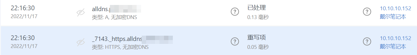mydomain.com:xxxx的dns请求出现_xxxx.mydomain.com记录，大量https类型的dns请求，大量addr.arpa请求 · Issue #1170 ...