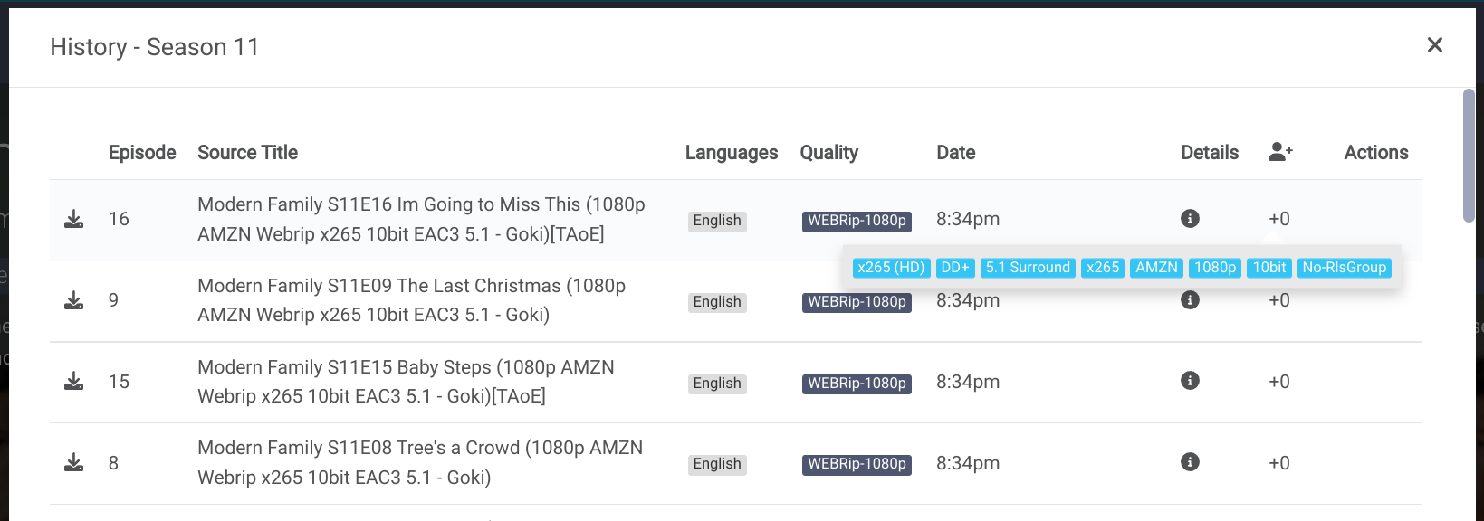Release level CF is incorrectly applied to episode custom formats in season pack releases ...