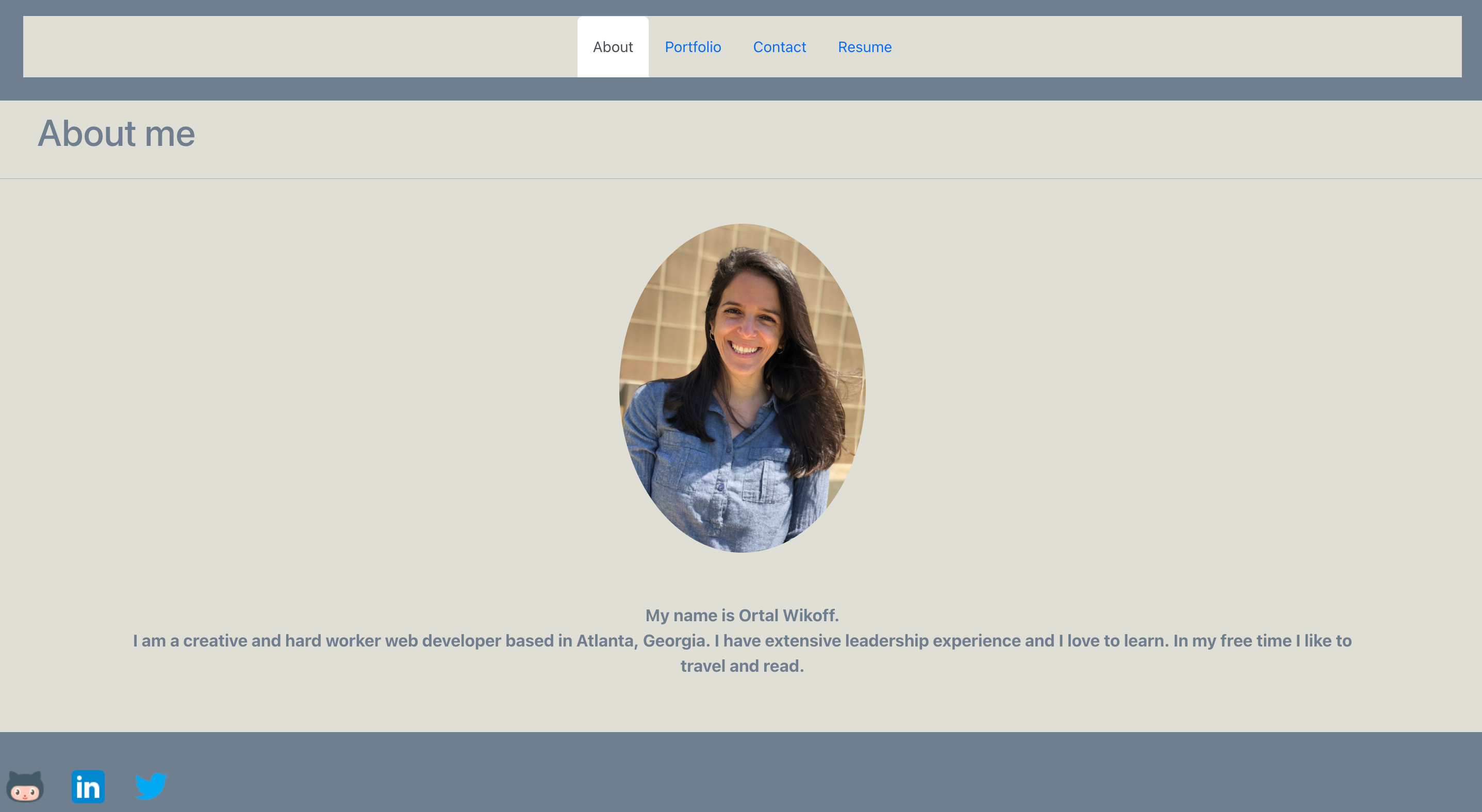 GitHub - OrtalWikoff/MyPortfolio: This app contains my Personal full stack development portfolio.