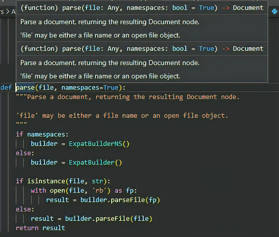Xml Dom Parse Miss A Return Type Annotation · Issue 9724 · Python Typeshed · Github