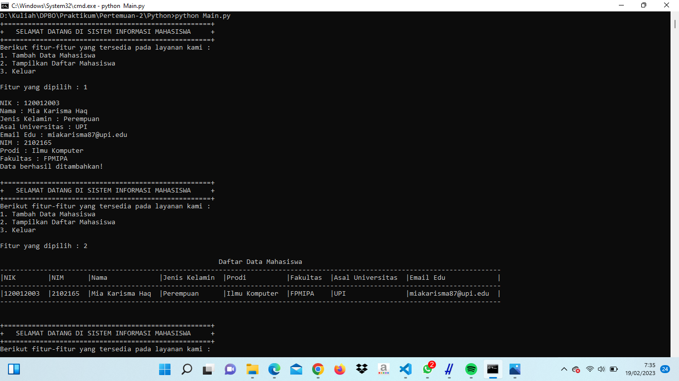 GitHub - miakarisma/LATIHAN2DPBO2023: Sekumpulan file yang berisi kode ...