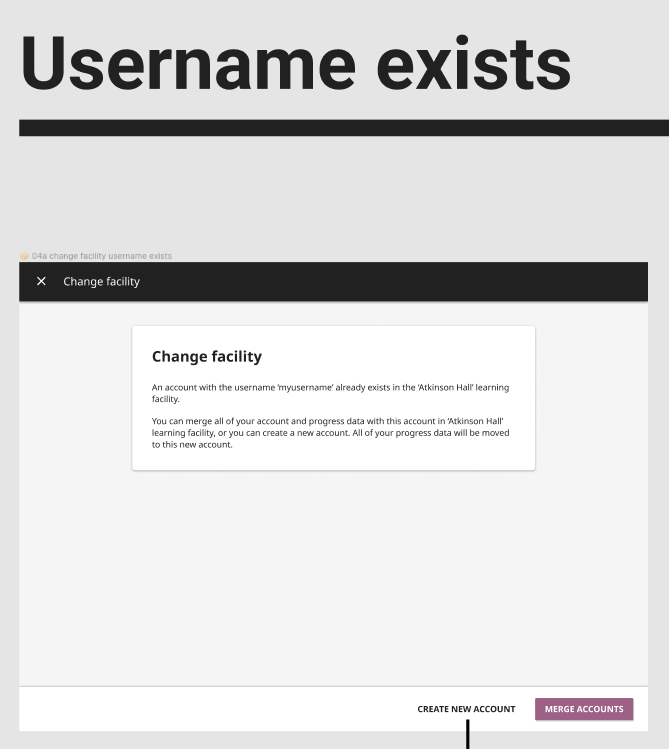 Create "Change Facility" screen if username exists · Issue #9671 ...