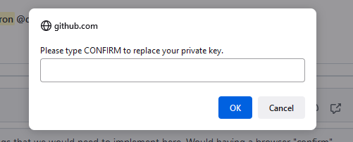 [Feature] Add extra BIG WARNING before overwriting/deleting a Nostr key · Issue #2106 · getAlby ...
