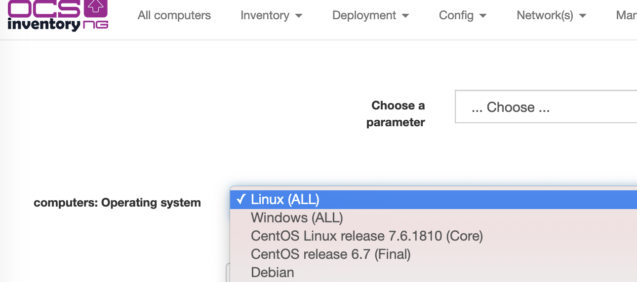 [BUG] "Linux (ALL)" filter does not work · Issue #841 · OCSInventory-NG/OCSInventory-ocsreports ...