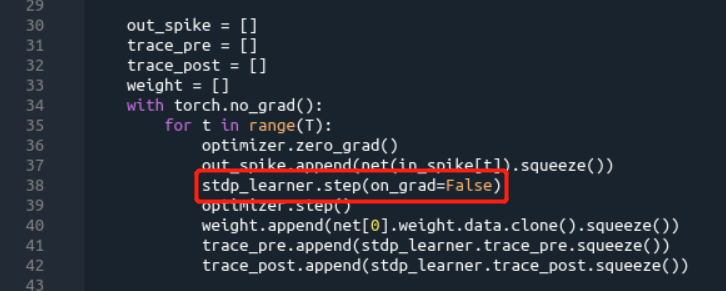 关于stdp_trace.py权重不更新的问题 · Issue #337 · fangwei123456/spikingjelly · GitHub