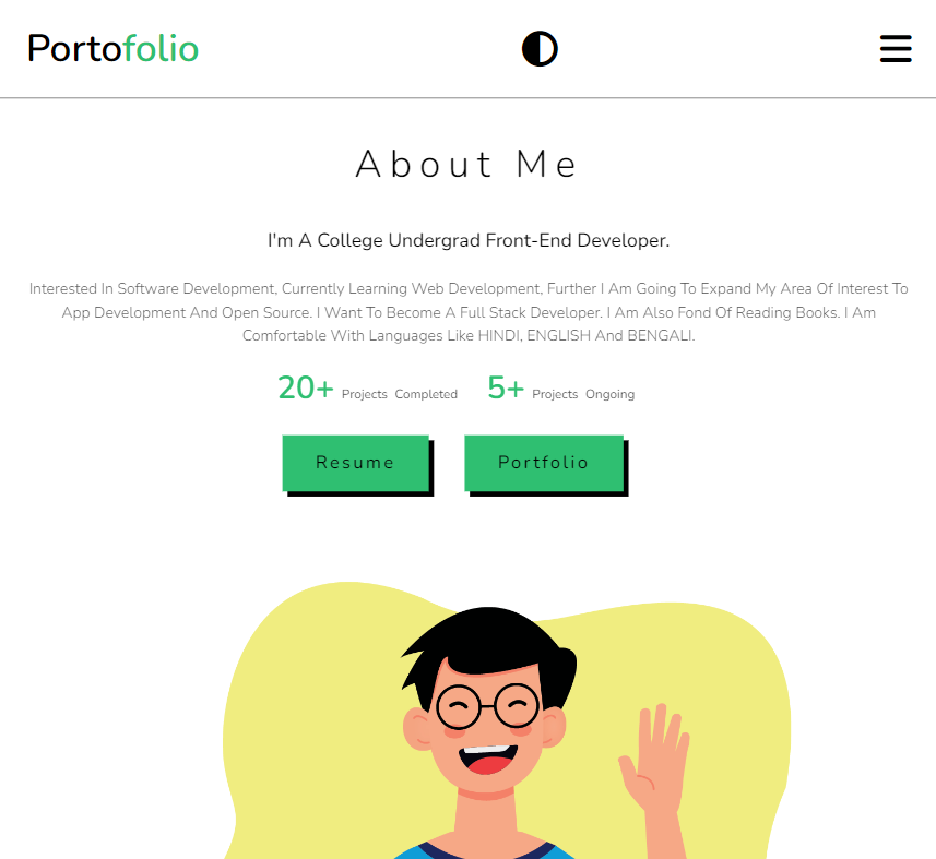 GitHub - abhishksen/portfolio: This is my actual portfolio website with ...