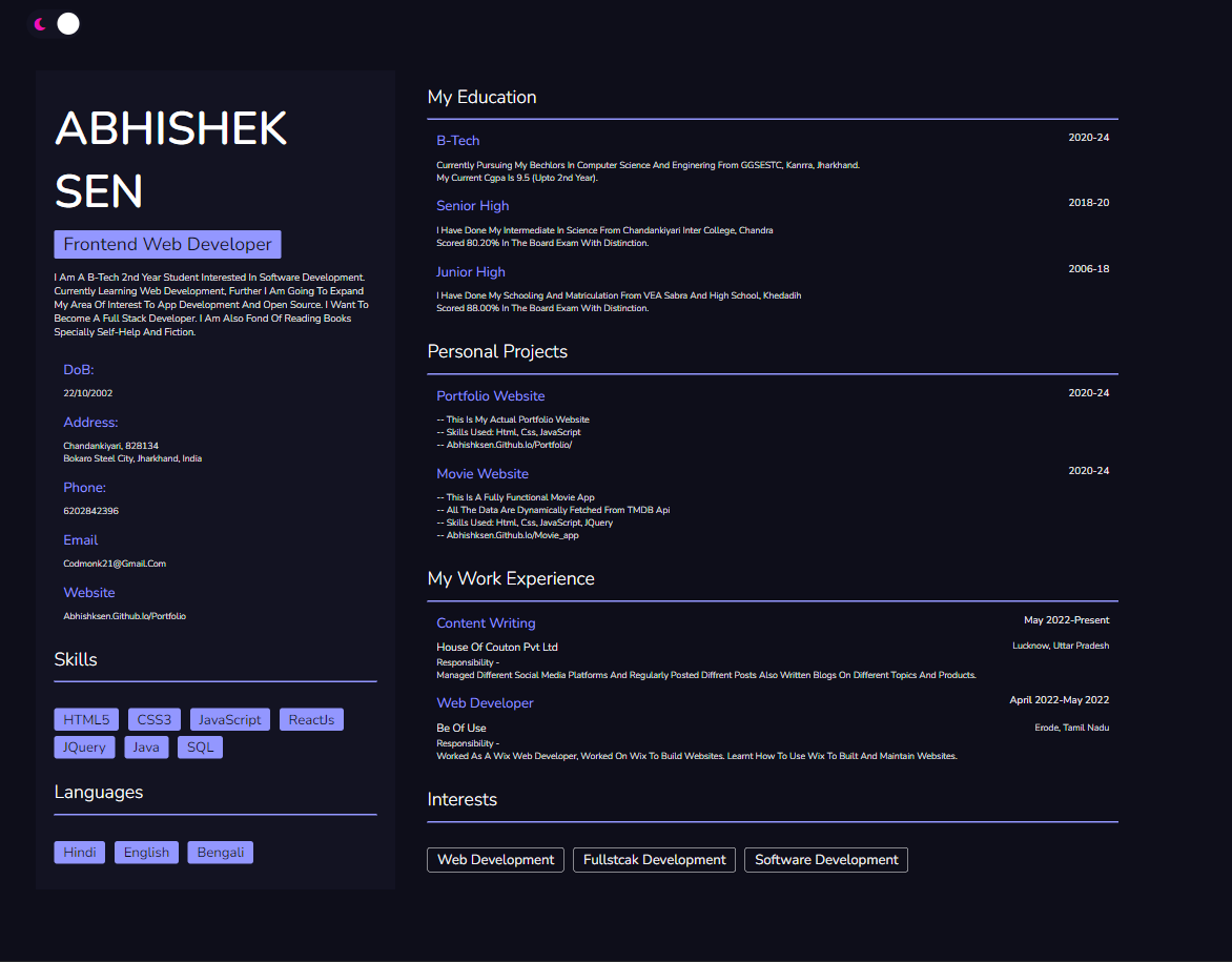 GitHub - abhishksen/digital_resume: this is my digital resume