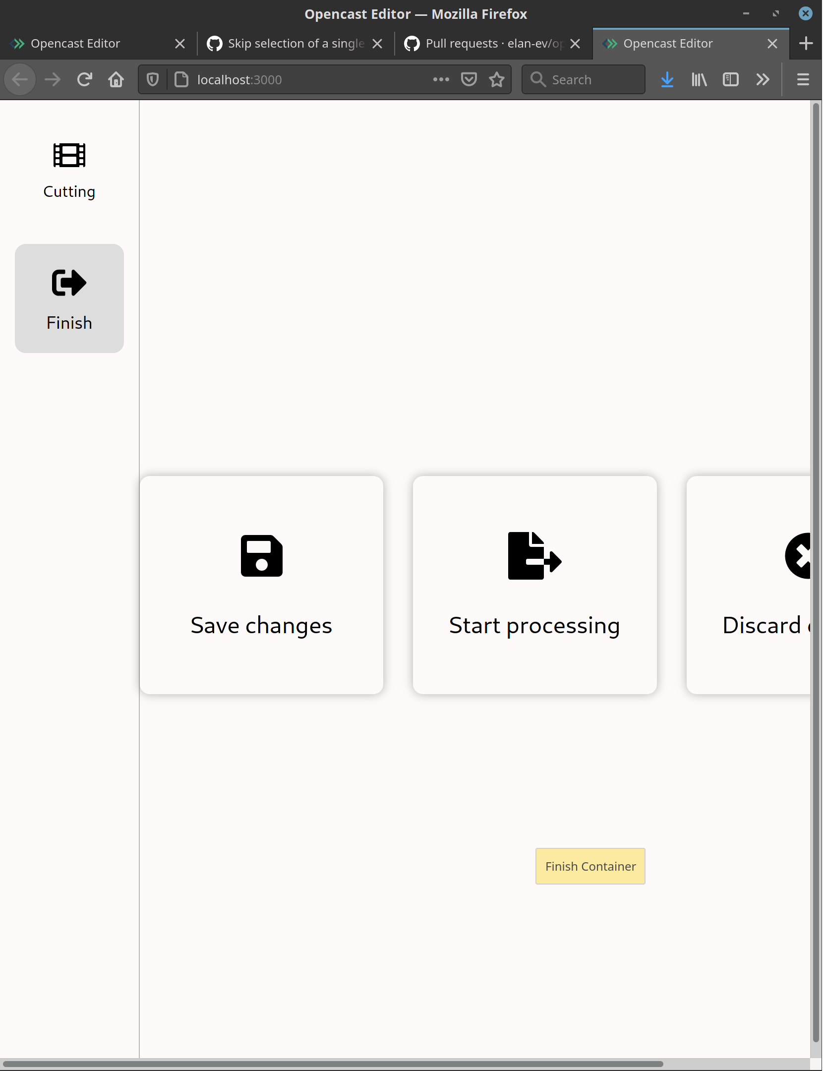 Vertically Align “finish” Selection If There Is Not Enough Space
