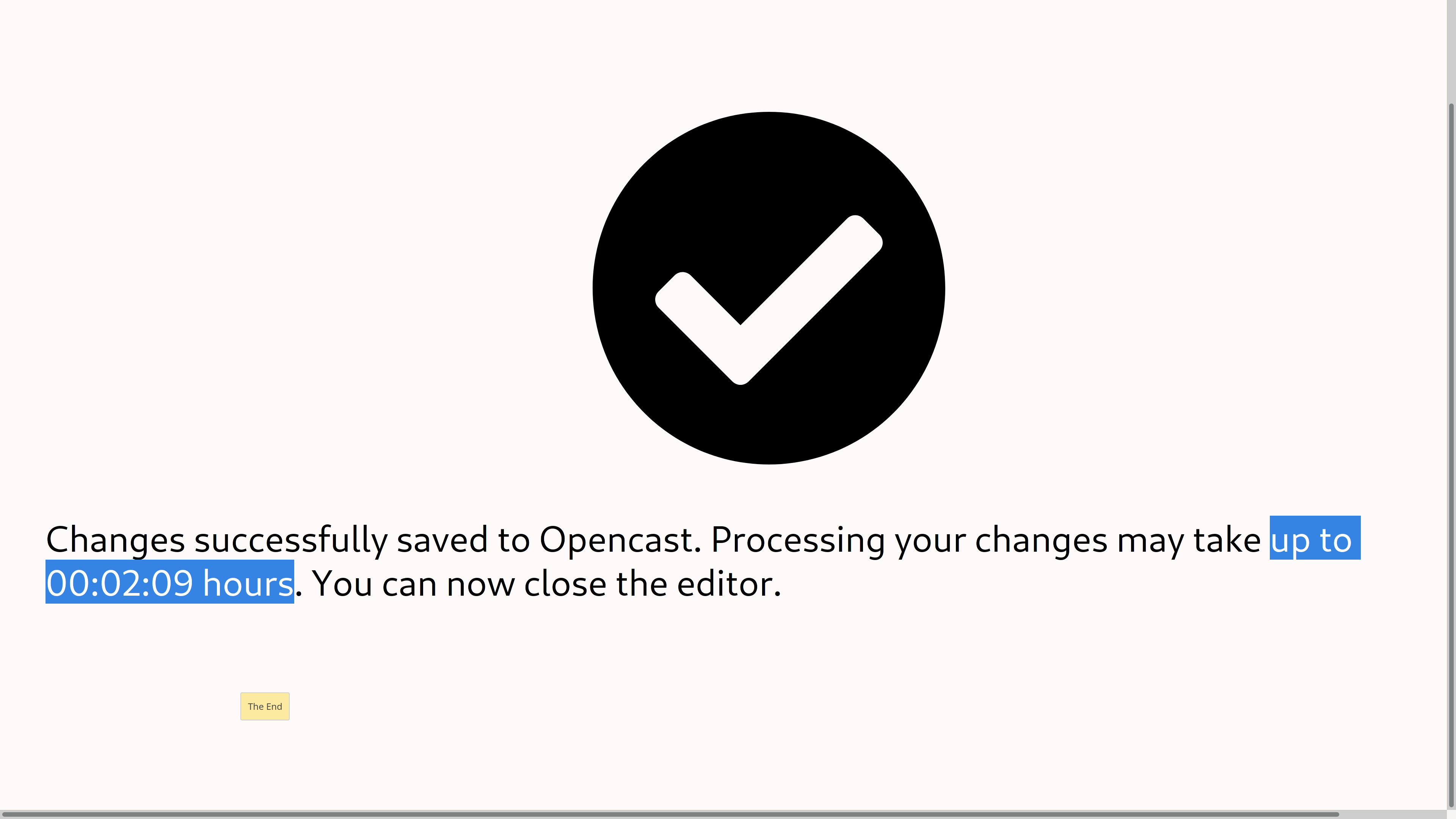 Processing Duration · Issue 174 · Opencast Opencast Editor · Github
