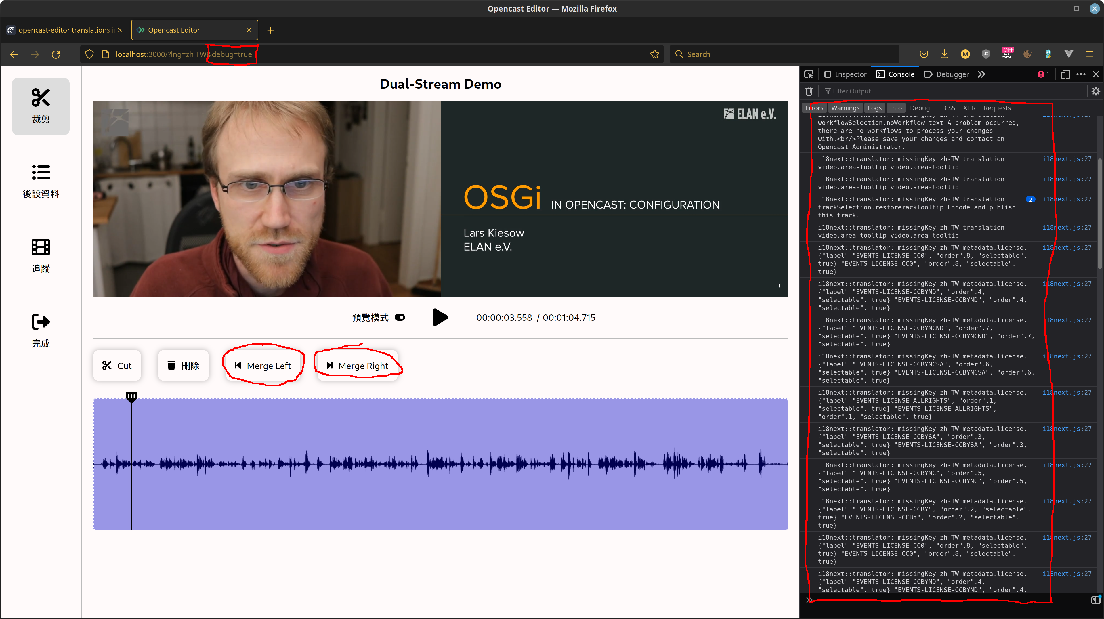 Several translation keys are missing · Issue #644 · opencast/opencast-editor · GitHub