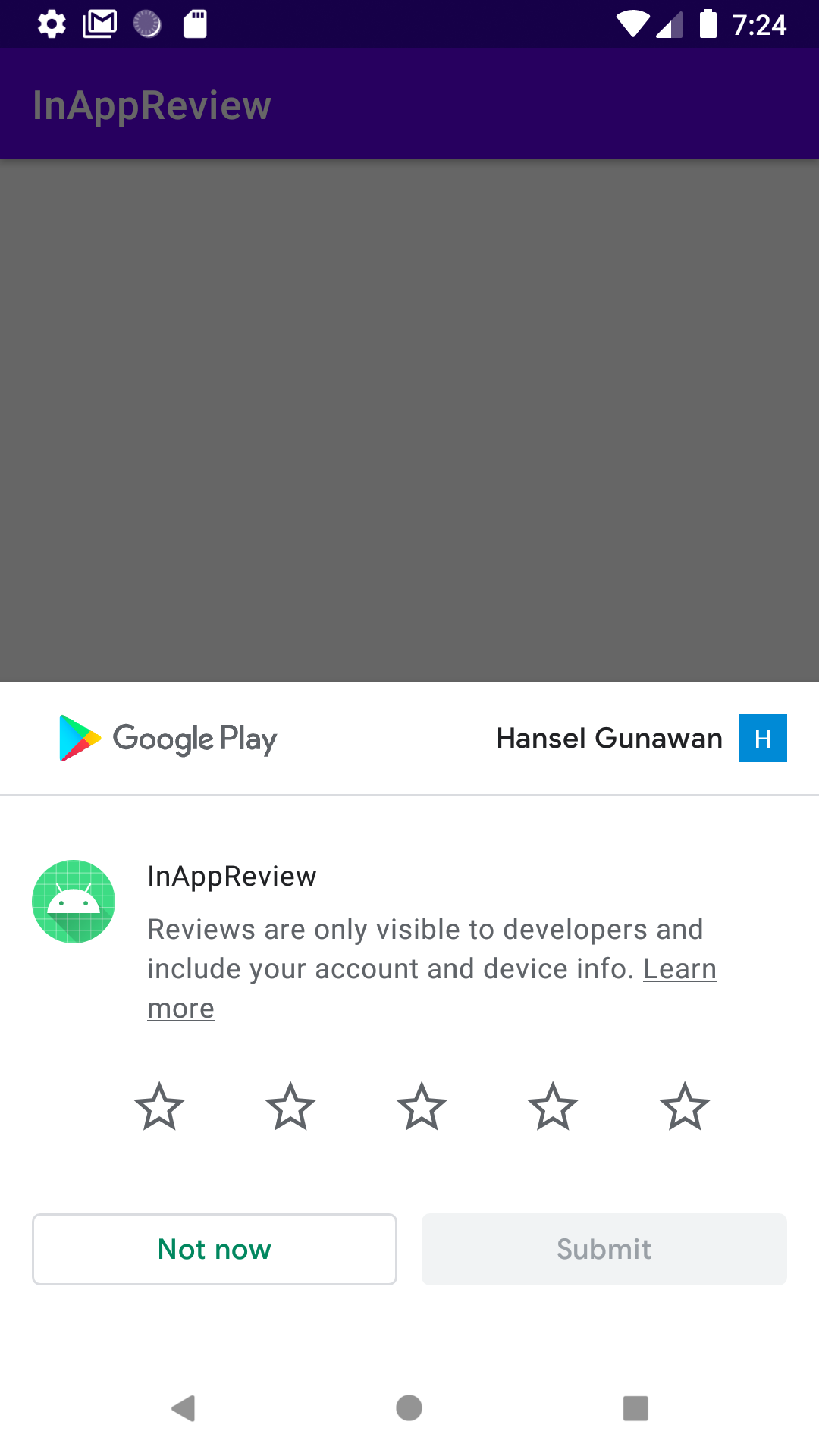GitHub - hanselgunawan/in-app-review-android
