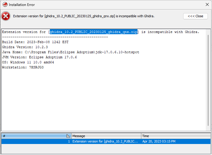 Need update for Ghidra 10.2.3 · Issue #1 · starfleetcadet75/ghidra_qnx · GitHub