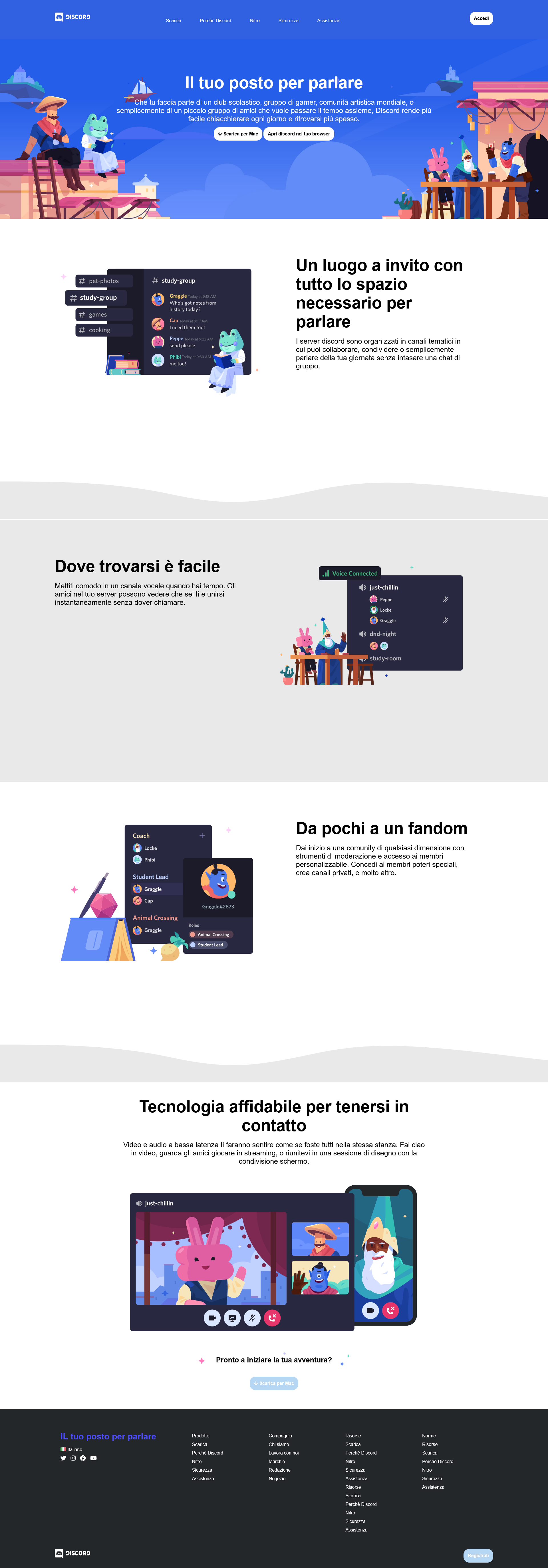 Github Gloriaghediscord Rifacimento Parte Frontend Homepage Discord Con Html5 E Css 