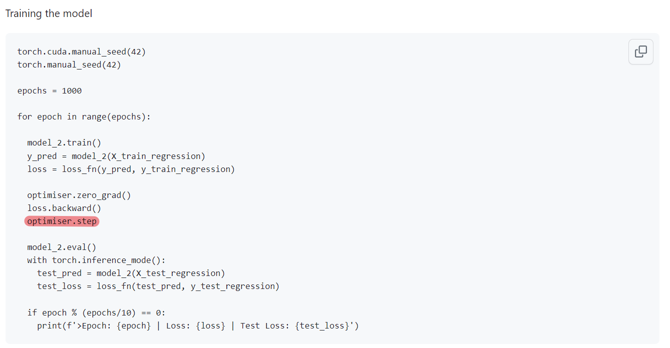 Video 78: Loss not decreasing in linear model · mrdbourke pytorch-deep-learning · Discussion ...