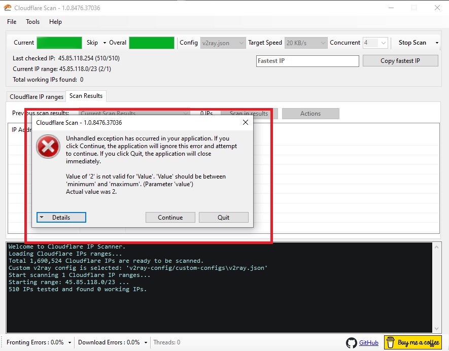 آموزش: نحوه اضافه کردن کانفیگ شخصی نسخه ویندوز · MortezaBashsiz CFScanner · Discussion #210 · GitHub
